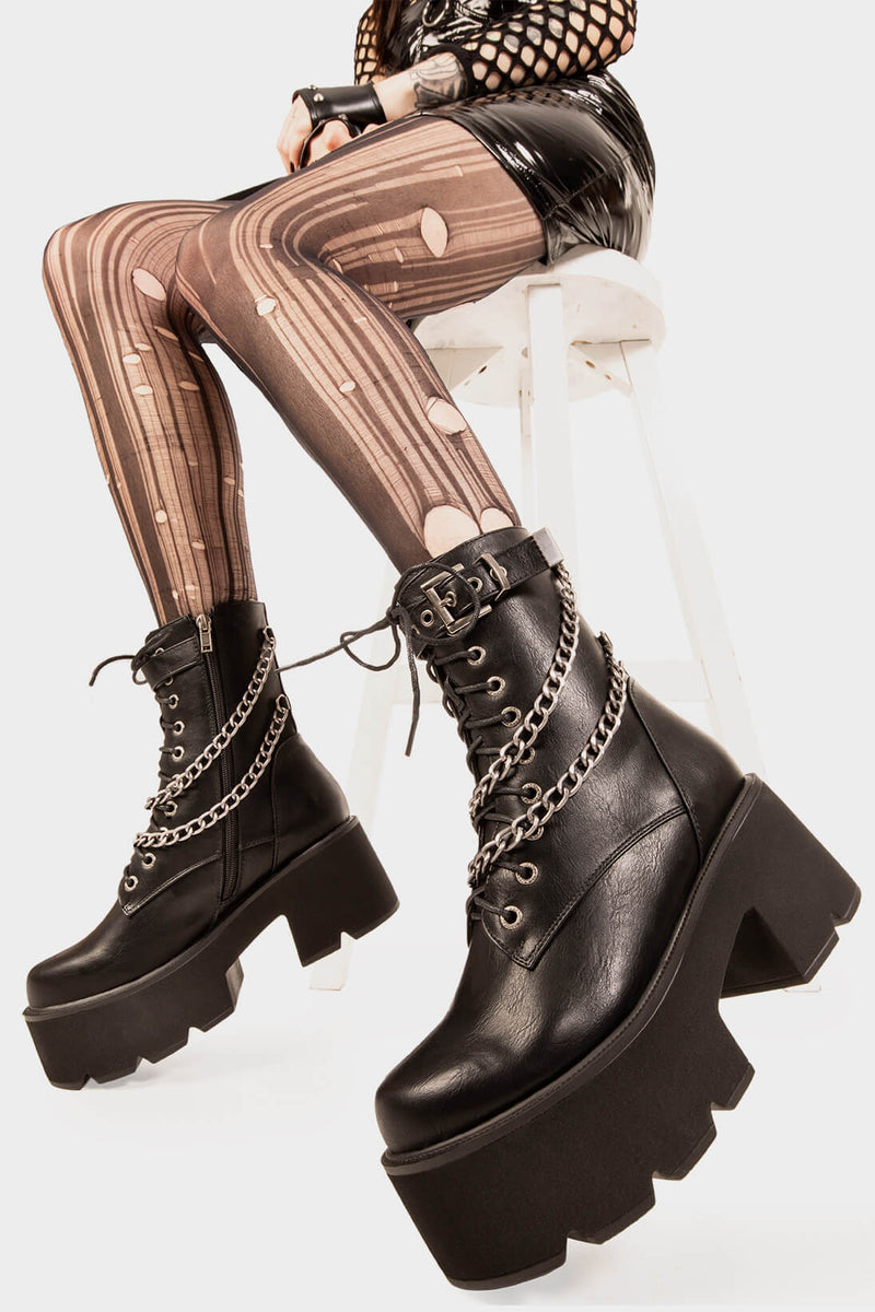 Flip The Switch Chunky Platform Boots – LAMODA EU